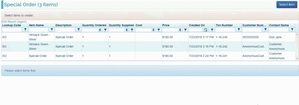 Special Order – Item Not In The System – First Choice POS WIKI
